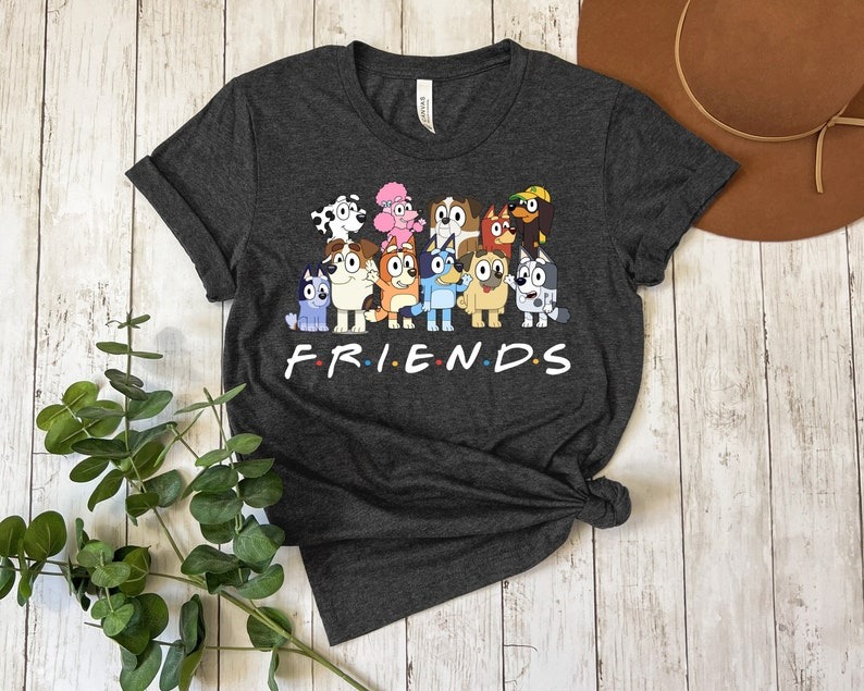 Bluey Friends Shirt, Bluey Birthday Party Tshirt, Bluey Char | Inspire ...