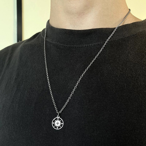 Unisex Compass Necklace To Never Go Stray | Inspire Uplift