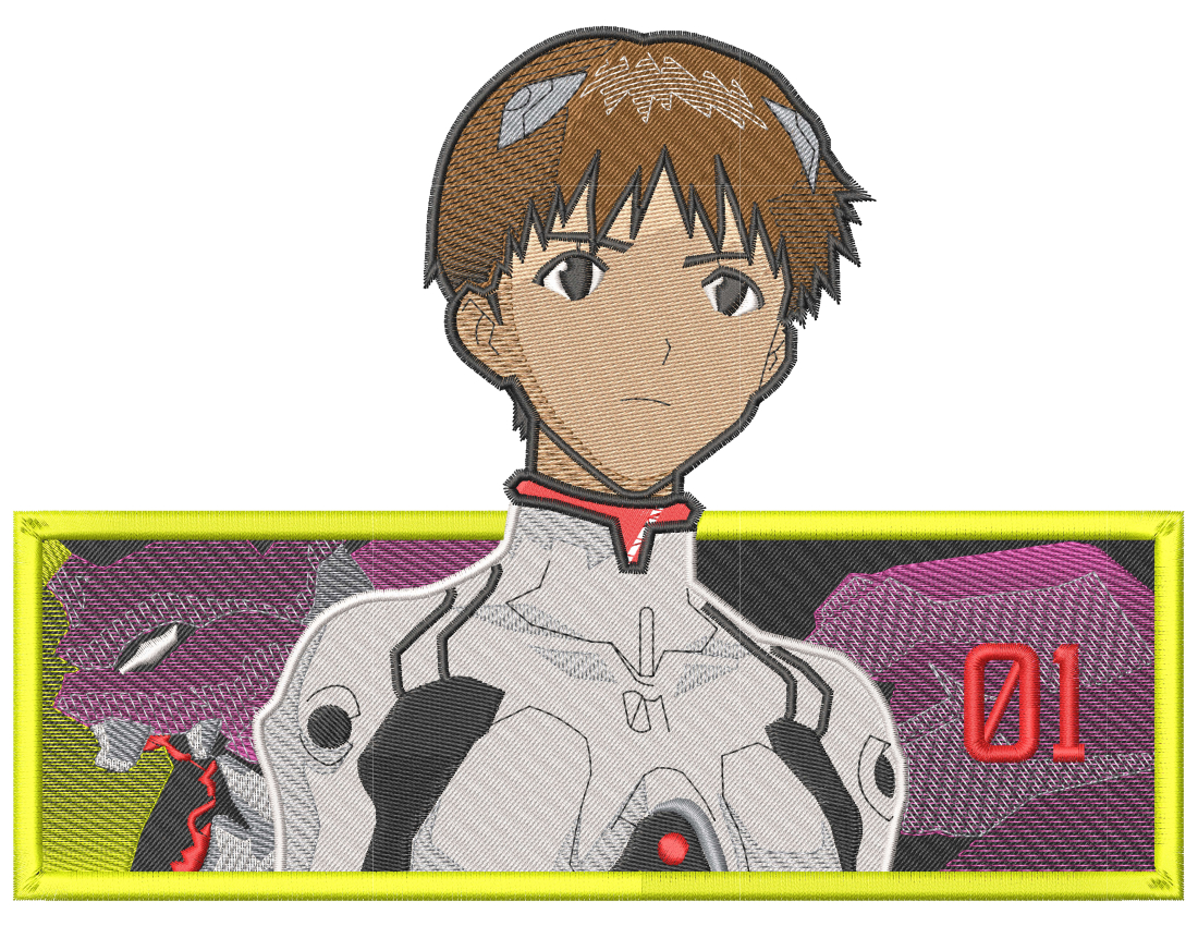 Anime Embroidery Pattern Shinji 01 Boxed | Inspire Uplift