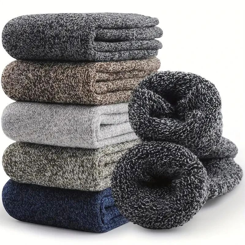 Winter Warm Wool Socks for Men, Thick & Cozy Towel Bottom | Inspire Uplift