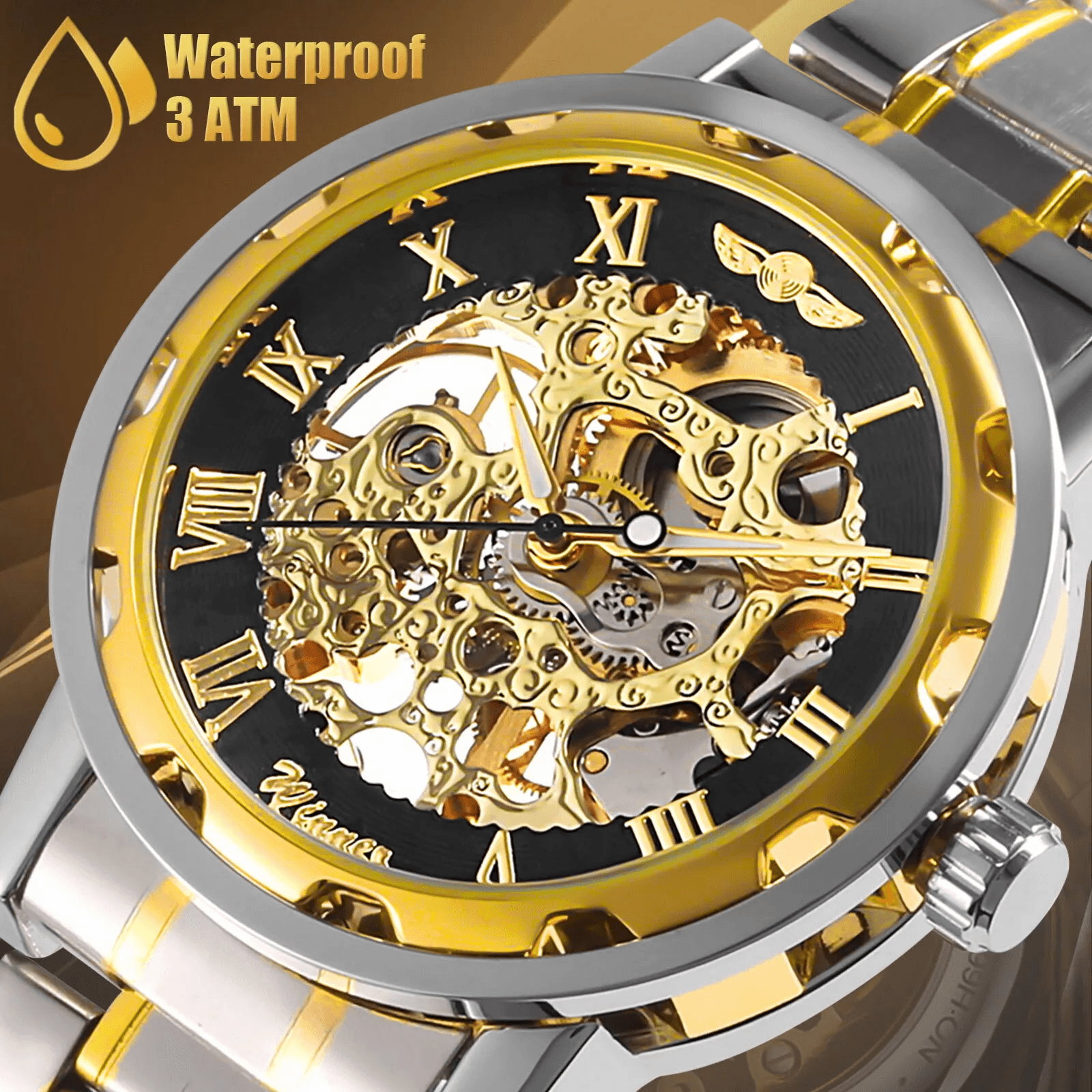 Mens Luxury Automatic Stainless Steel Watch | Inspire Uplift