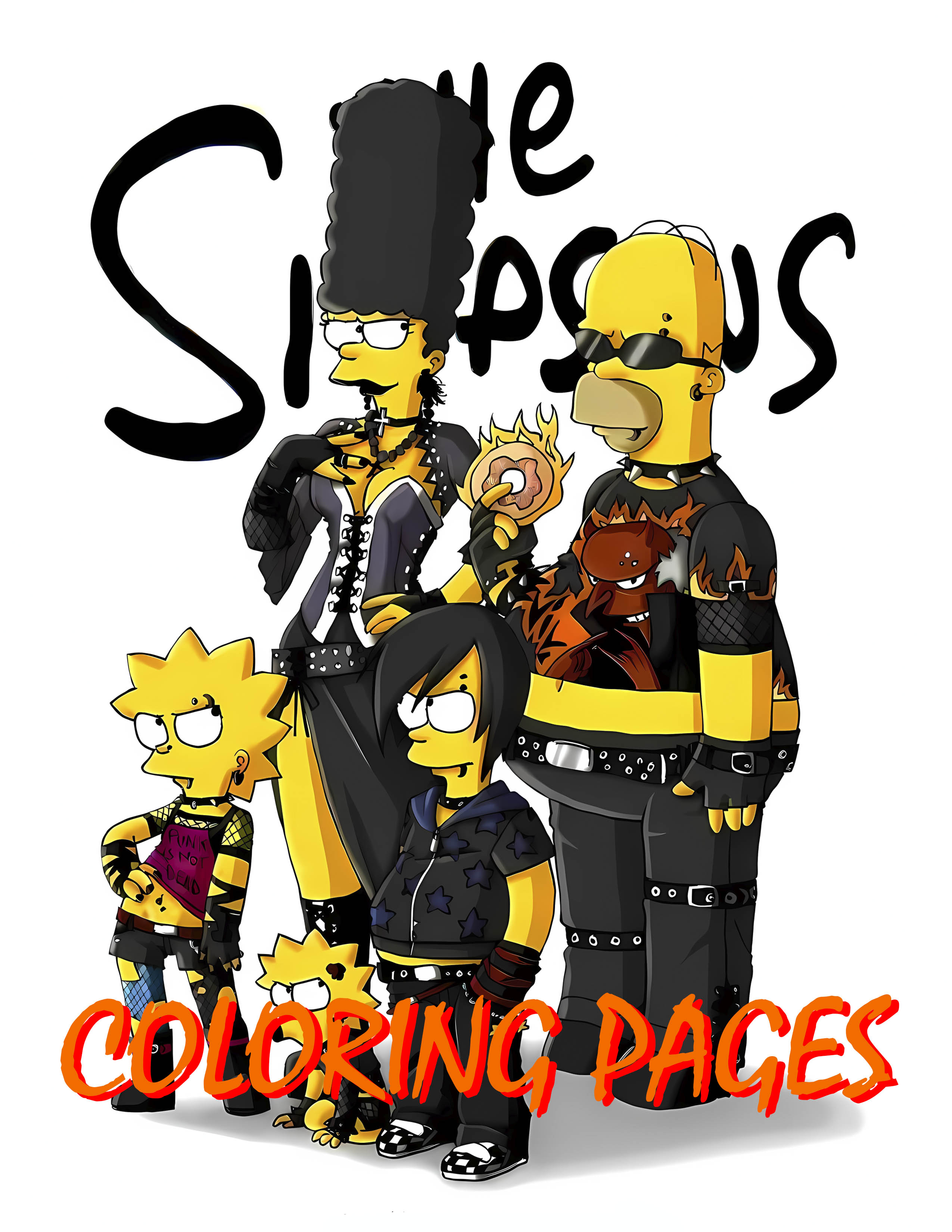 34 pages The Simpsons coloring - cartoon coloring book for k | Inspire ...
