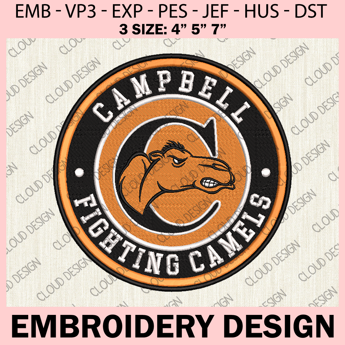 Campbell Fighting Camels NCAA Embroidery Design, Camels Logo - Inspire ...