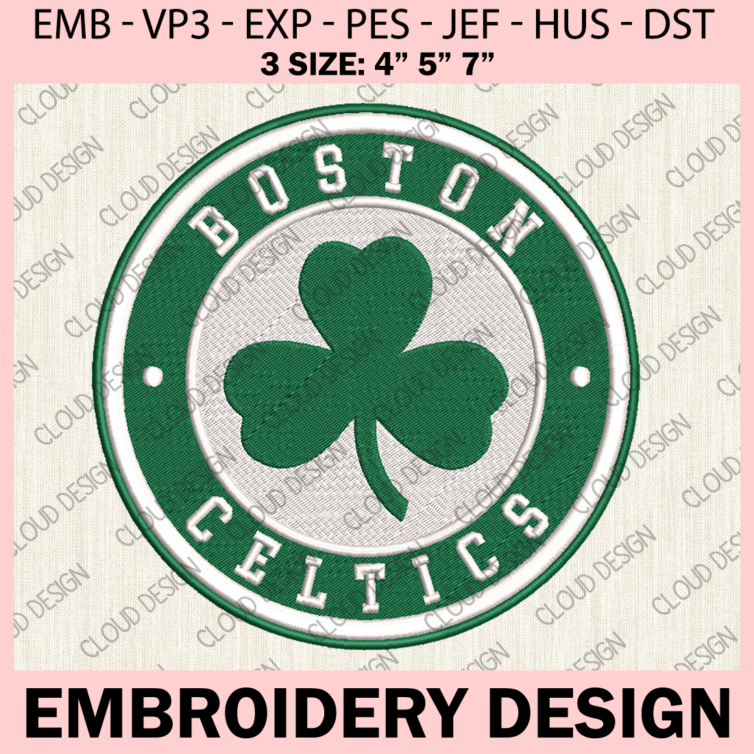 Logo Boston Celtics NBA Embroidery Design, Celtics Logo Embr | Inspire ...