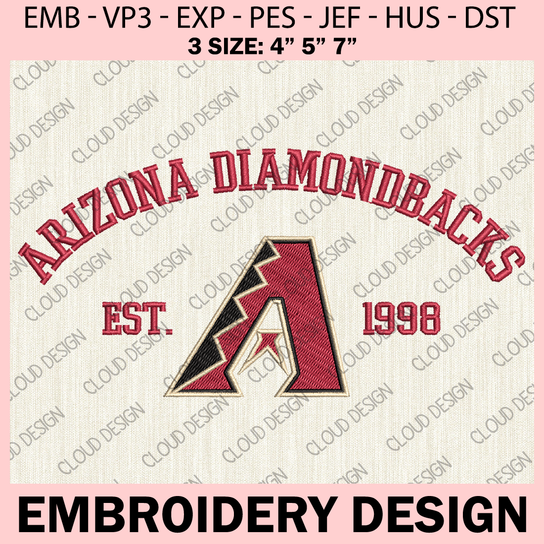 Vintage Arizona Diamondbacks 1998 MLB Embroidery Design, Ari | Inspire ...