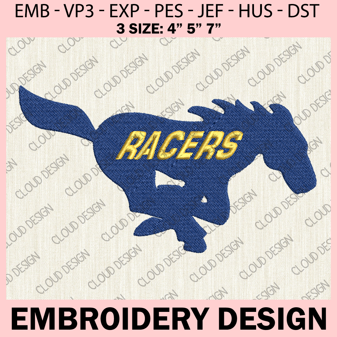 Murray State Racers Machine Embroidery Pattern, NCAA Logo Em | Inspire ...