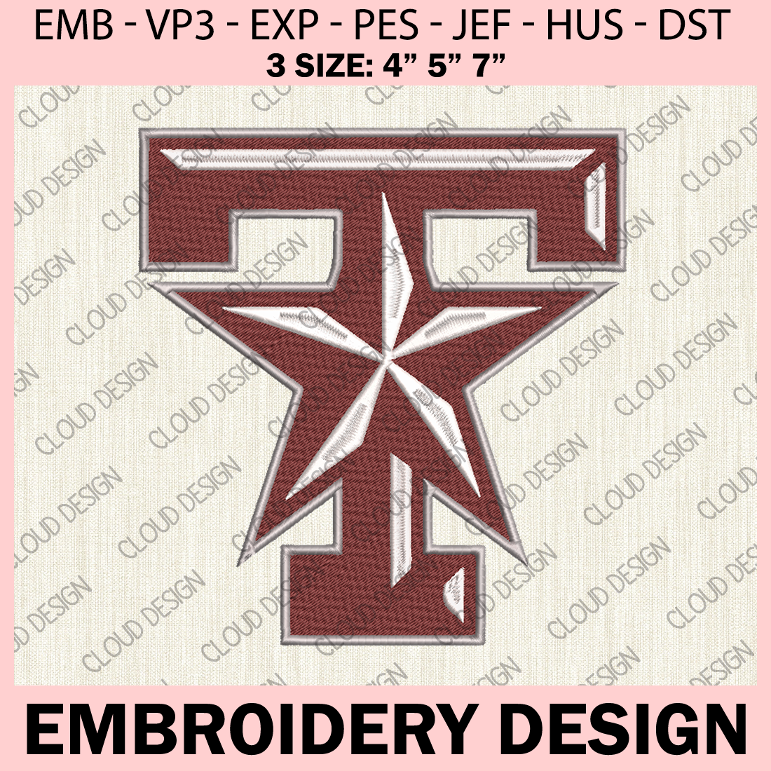 Texas A&M Aggies NCAA Logo Embroidery Design, Texas A&M Aggi | Inspire ...