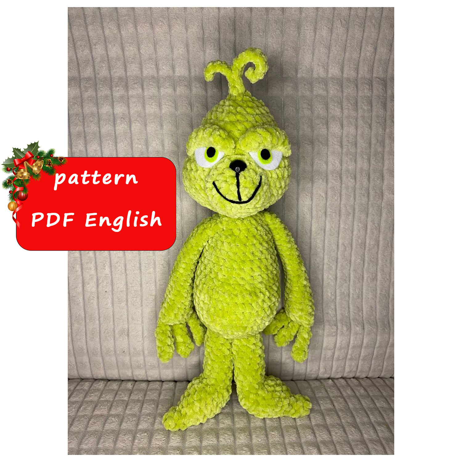 Amigurumi Pattern Grinch Crochet Pattern, Christmas Crochet - Inspire ...