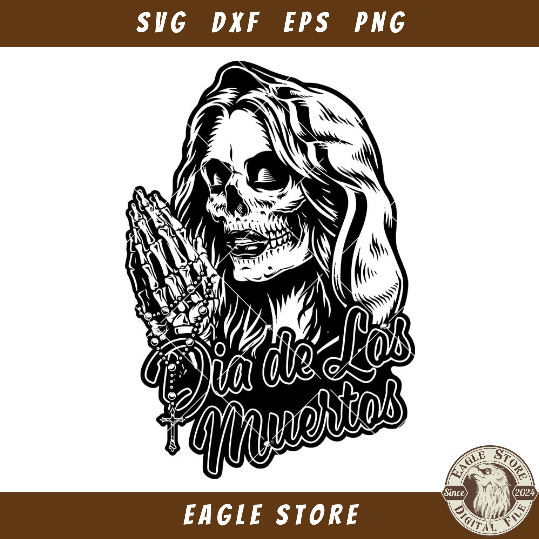 Dia De Los Muertos Svg, Dead Lady Svg, Christian Svg | Inspire Uplift
