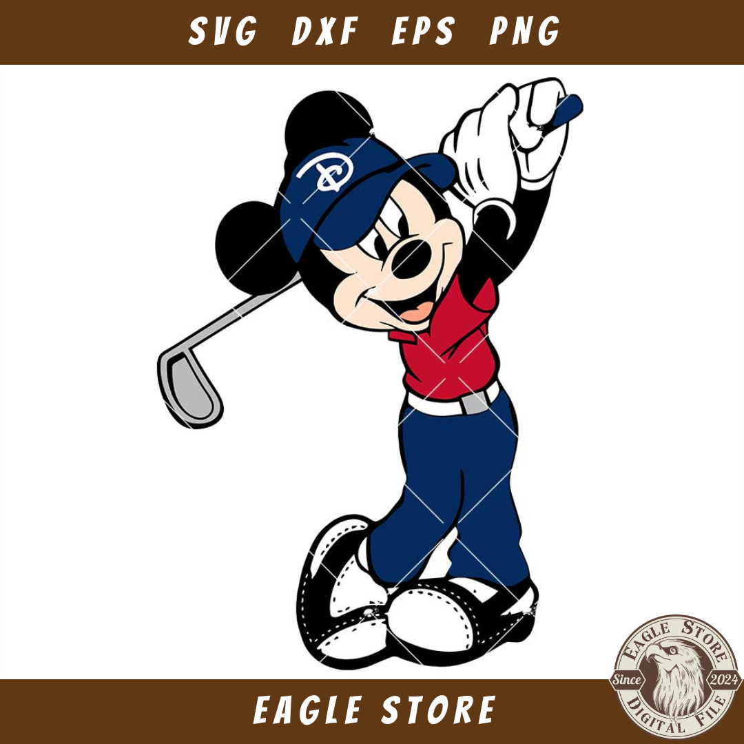Funny Mickey Golfer Svg, Mickey Mouse Golf Svg, Golf Svg | Inspire Uplift