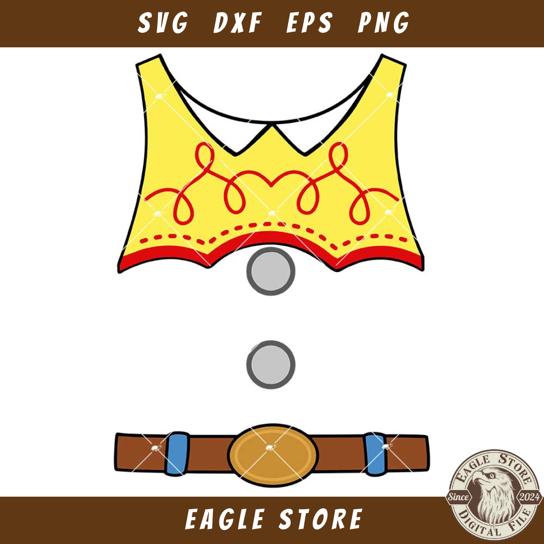Jessie Toy Story costume Svg, Jessie Svg, Cowgirl Svg | Inspire Uplift