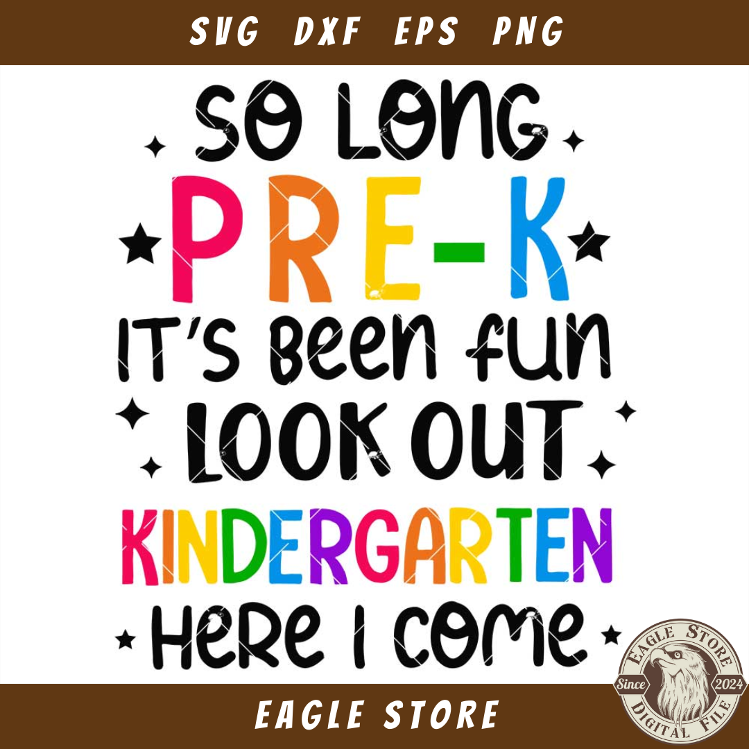 Kindergarten Here I Come Svg, Pre-K Graduation Svg, Pre-K - Inspire Uplift