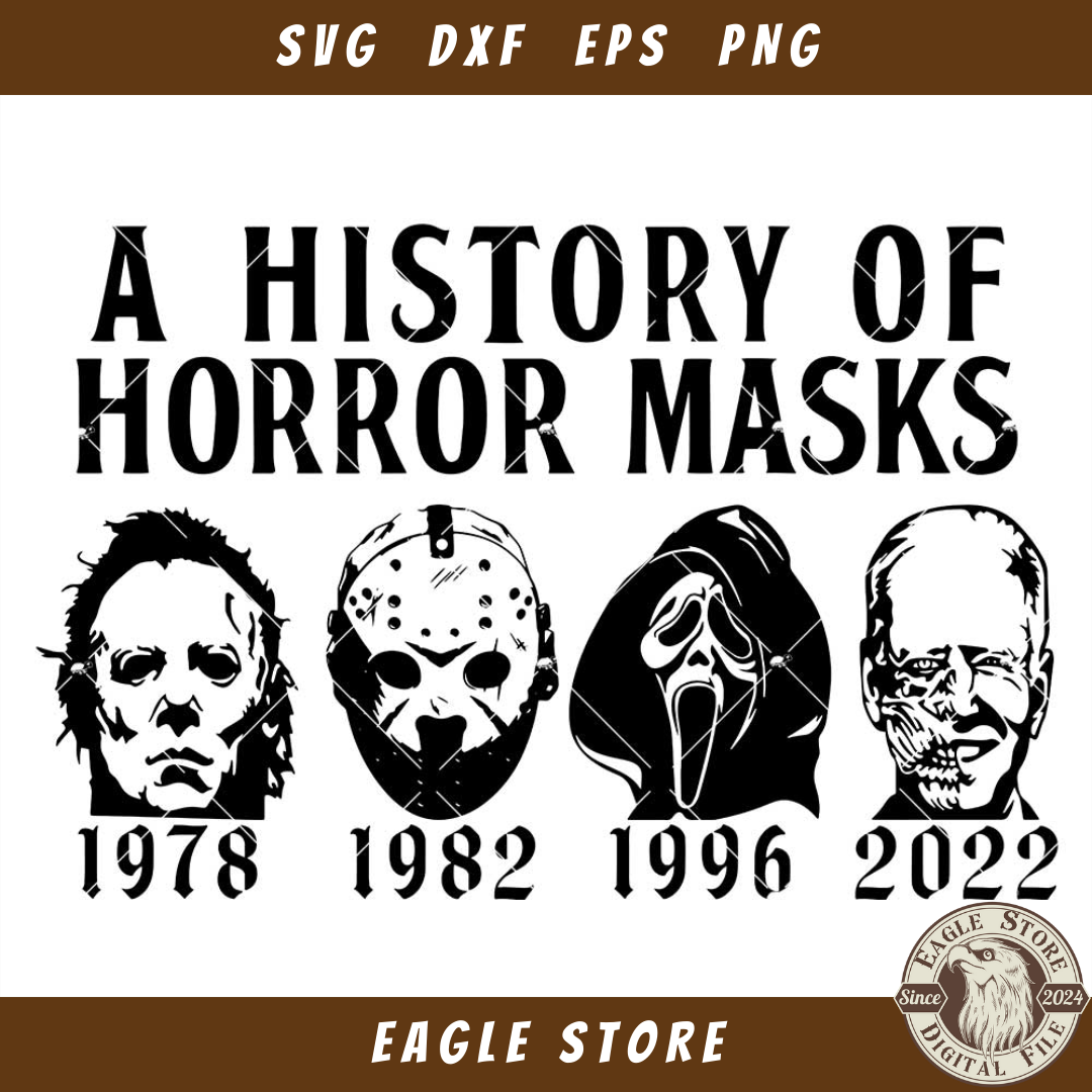 A History Of Horror Masks Svg | Inspire Uplift