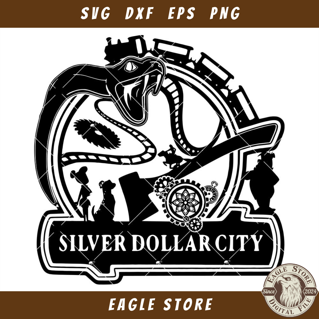 Amusement Park Svg, Roller Coaster Svg, Silver Dollar City | Inspire Uplift