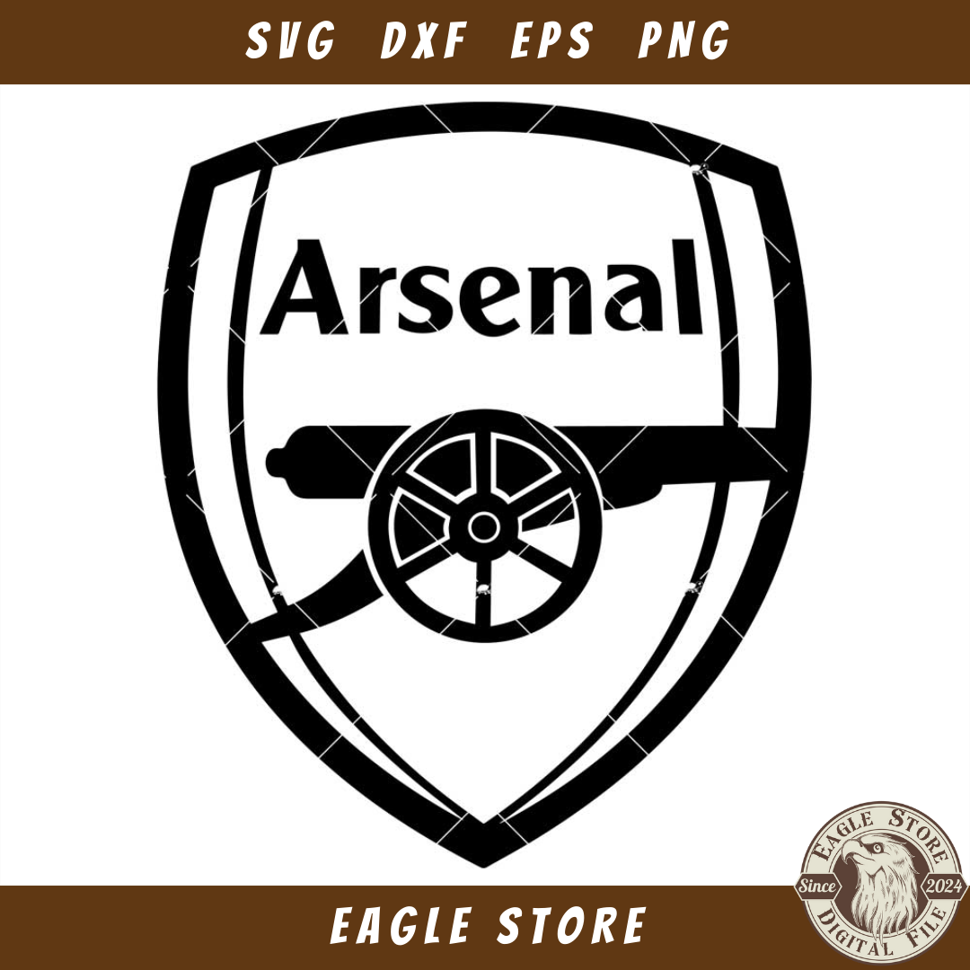 Arsenal Football Team Logo Svg, Soccer Logo Svg, Arsenal Svg - Inspire ...