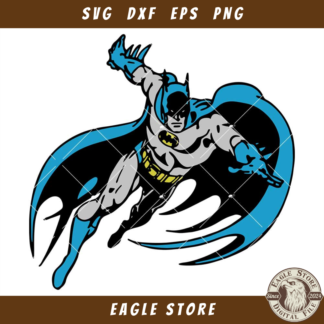 Batman With Cape Svg, Batman Svg, Superhero Batman Svg | Inspire Uplift