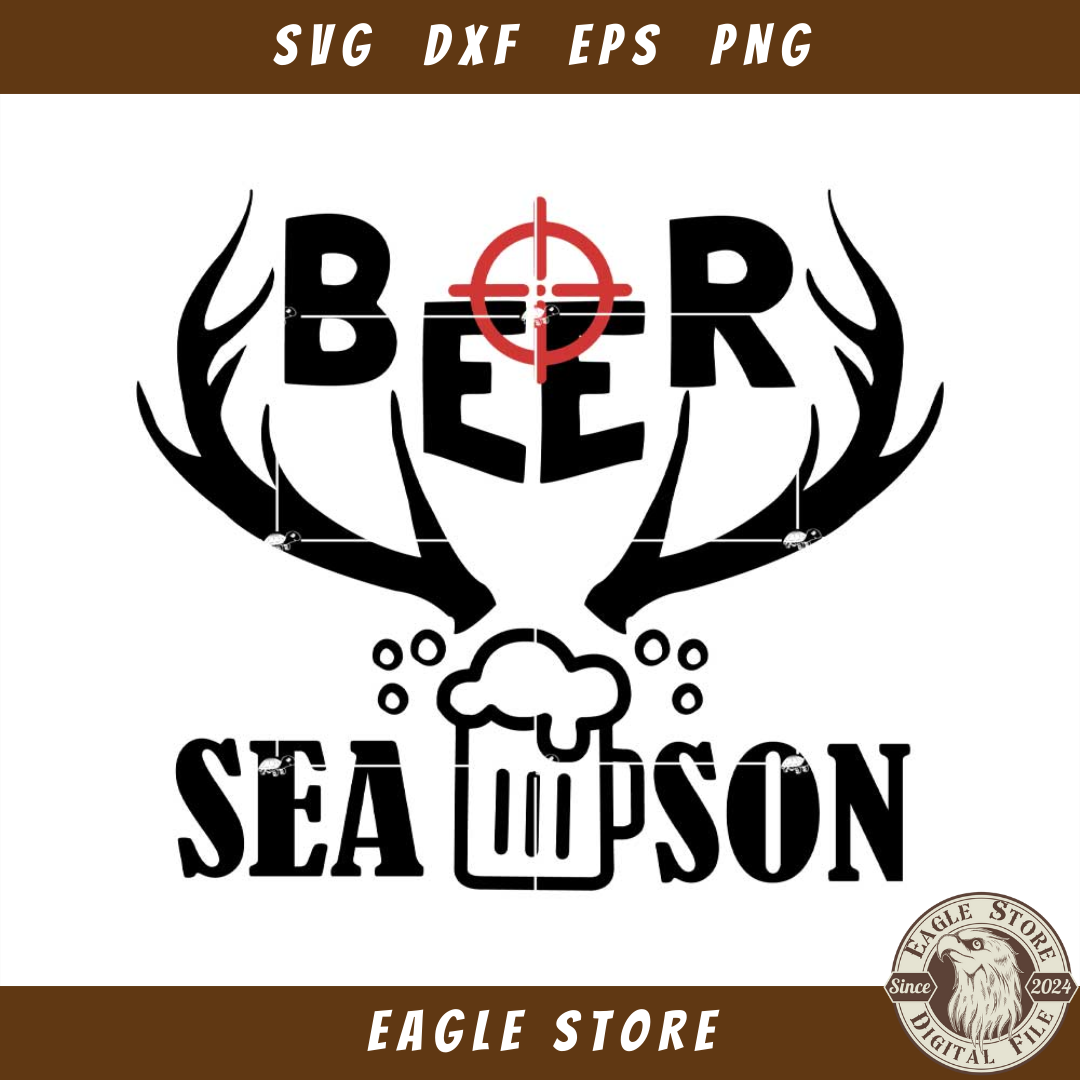 Beer Season Svg, Hunting svg, Deer Hunting svg - Inspire Uplift