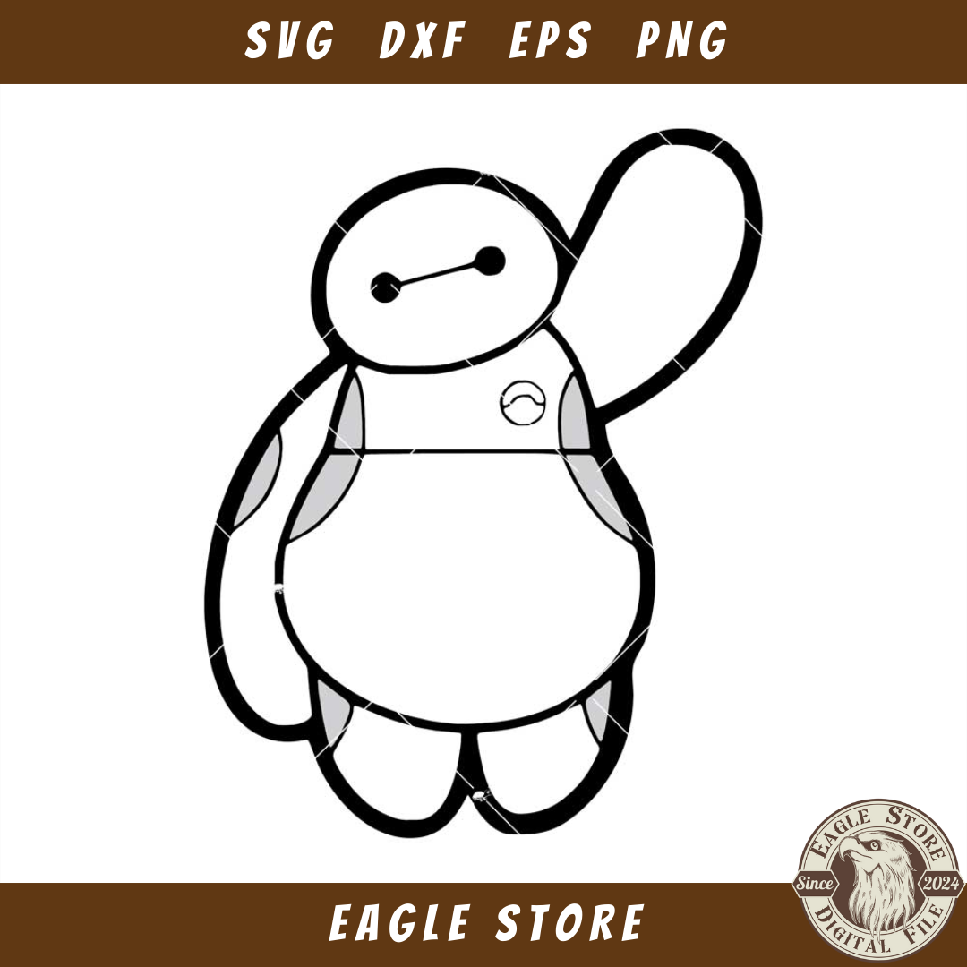 Big Hero Svg, Big Hero Cartoon Svg, Cute Hero Svg, Robot Svg | Inspire ...