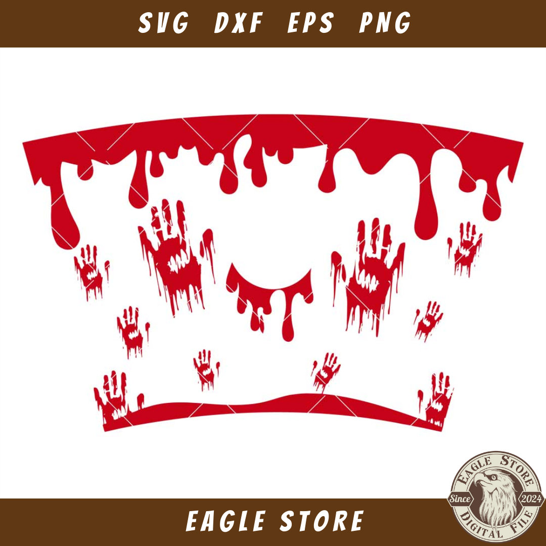 Bloody Hand Svg, Creepy Hand Horror Svg, Halloween Svg | Inspire Uplift
