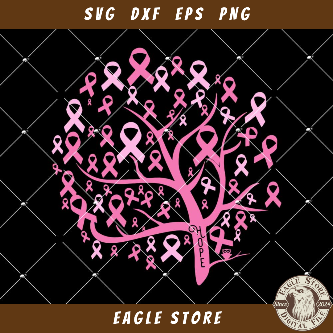 Cancer Tree Hope Svg, Breast Cancer Svg, cancer survivor Svg | Inspire ...