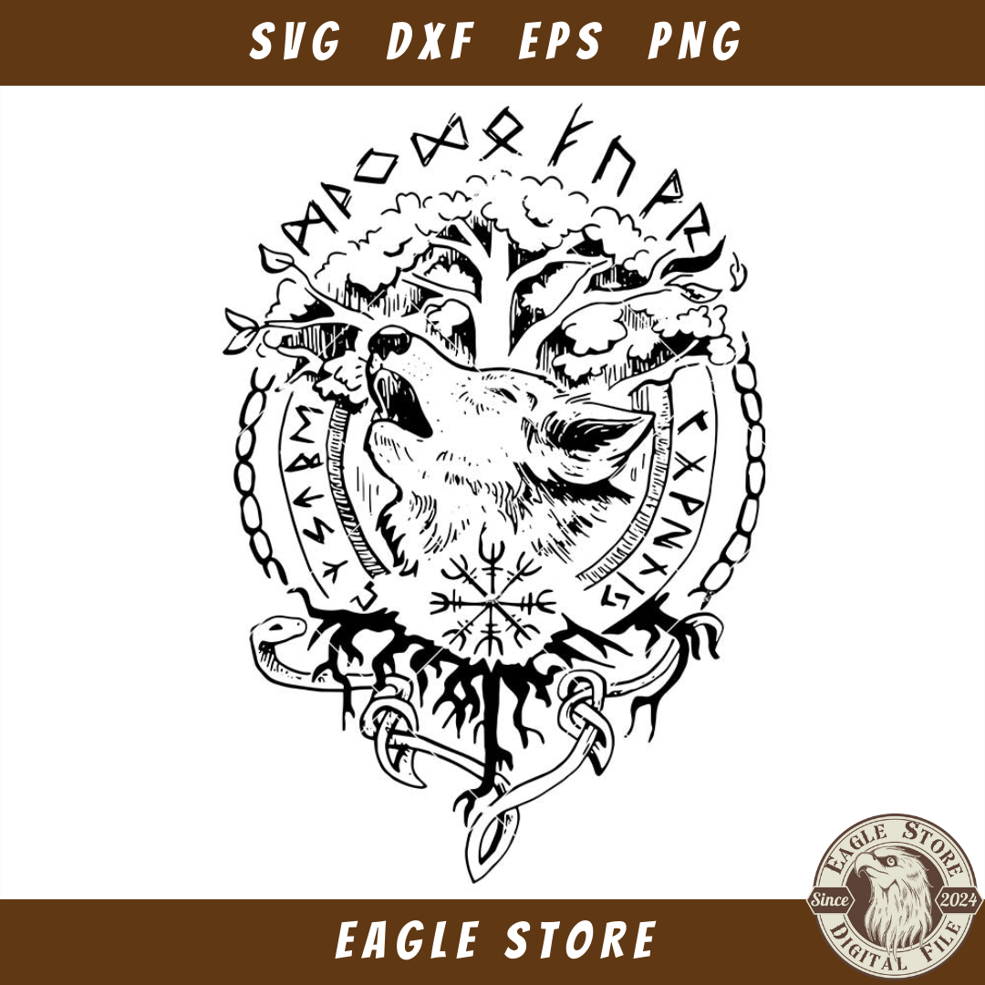 Celtic Wolf Svg, Celtic Tree Of Life Svg, Viking Symbol Svg | Inspire ...