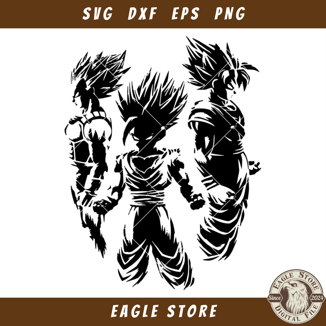 Character Dragon ball Svg, Anime Svg, Cartoon Dragon ball | Inspire Uplift