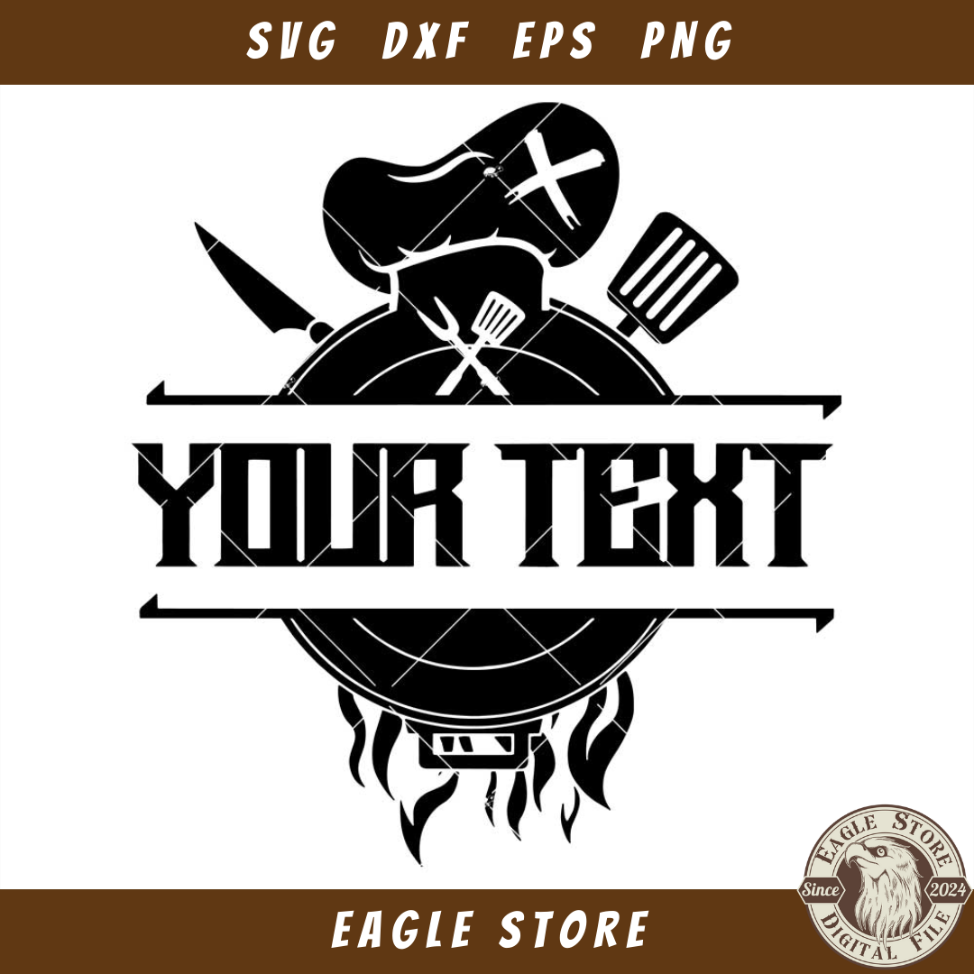 Chef Logo Custom text Svg, Chef Art Svg, Chef Hat Svg | Inspire Uplift