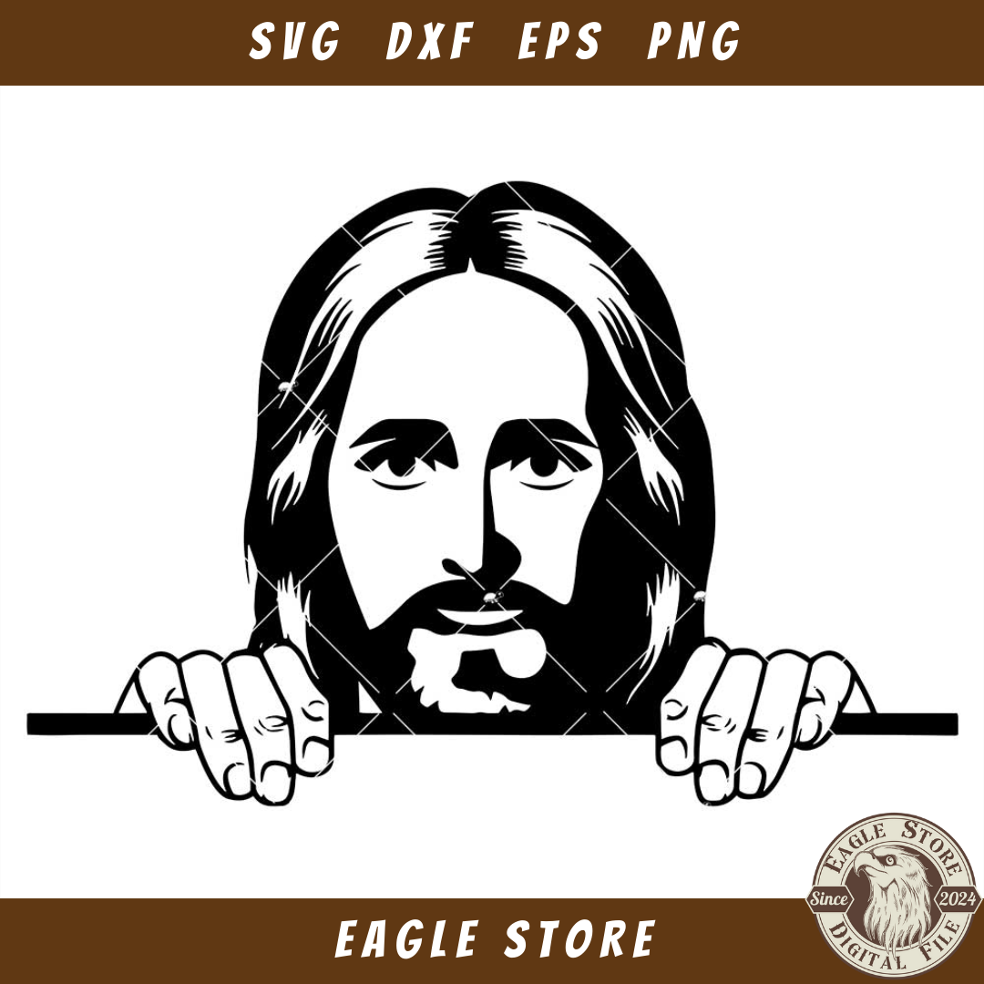 Christ is Risen Svg, Jesus Peeking Svg, Easter Sunday Svg | Inspire Uplift