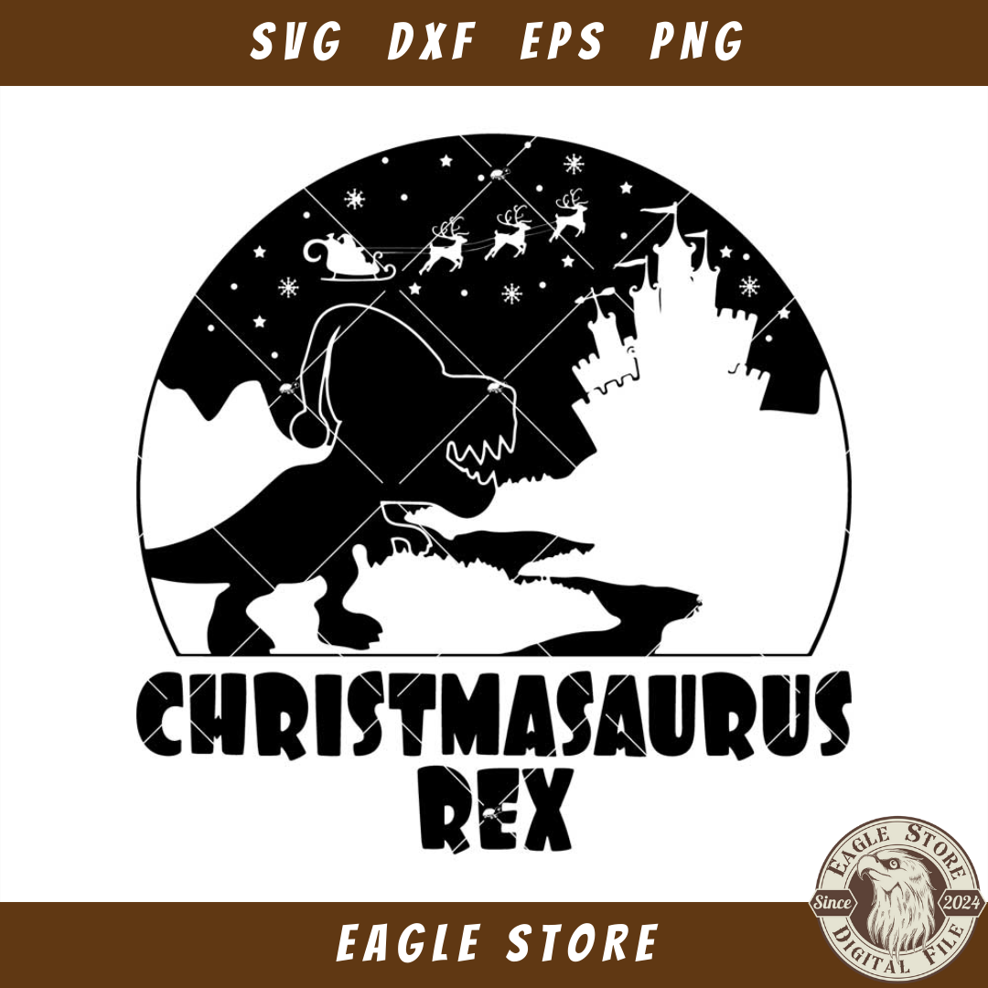 Christmasaurus T Rex Svg, Santa T Rex Svg, Dinosaur Kids Svg | Inspire ...