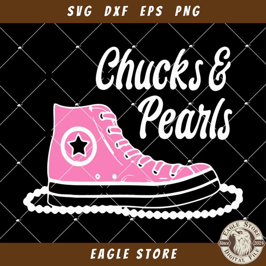 Chucks and Pearls Fashion Svg, Young and Dynamic Svg, Style | Inspire ...