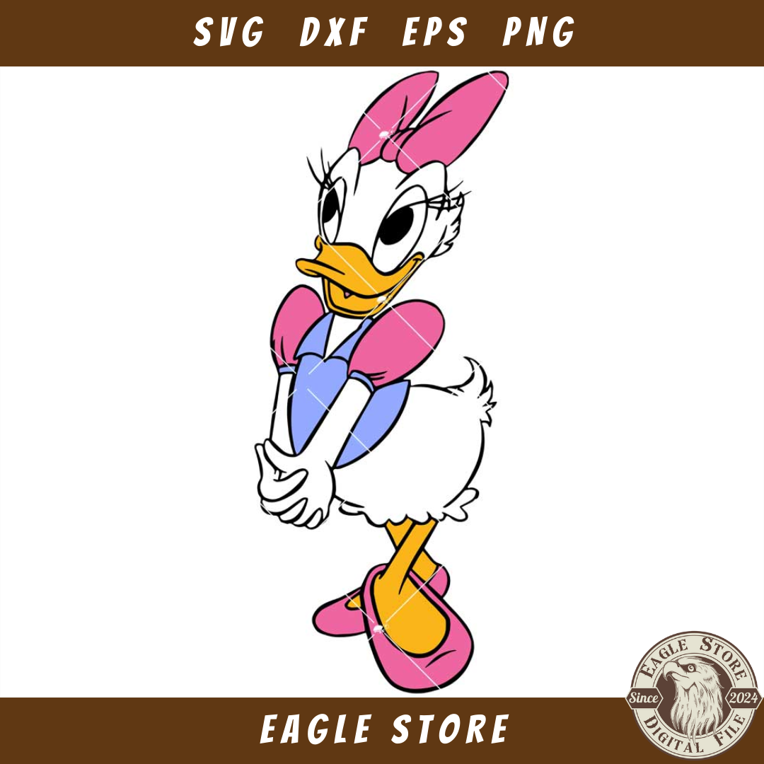 Disney Daisy Duck Svg, Cute Daisy Duck Svg, Disney Girl Svg | Inspire ...