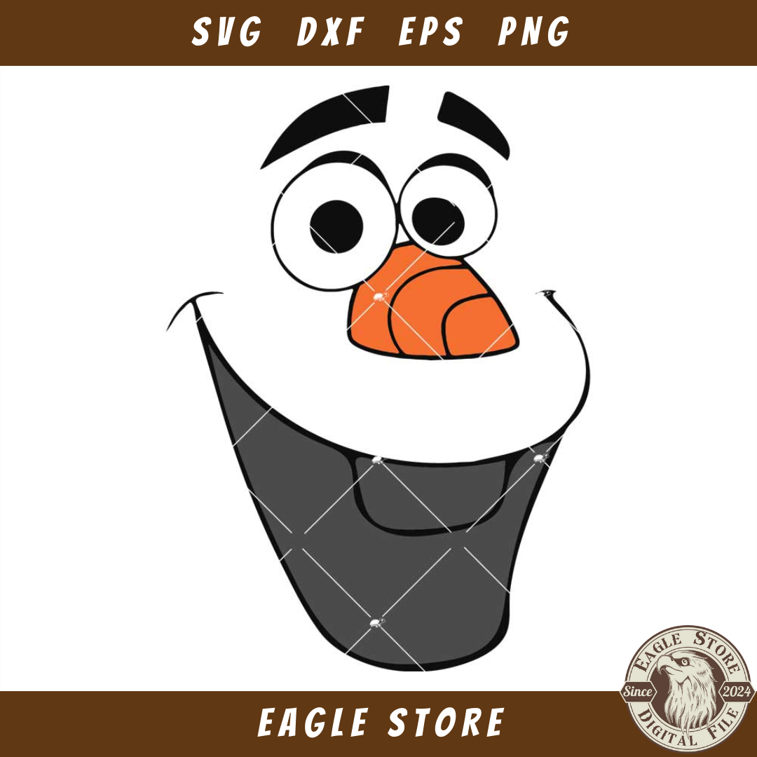 Disney Olaf Face Svg, Olaf Face Svg, Cute Olaf Svg, Frozen | Inspire Uplift