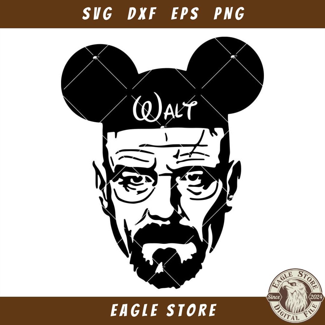 Disney Walter White Heisenbug Breaking Svg, Walt Disney Svg | Inspire ...
