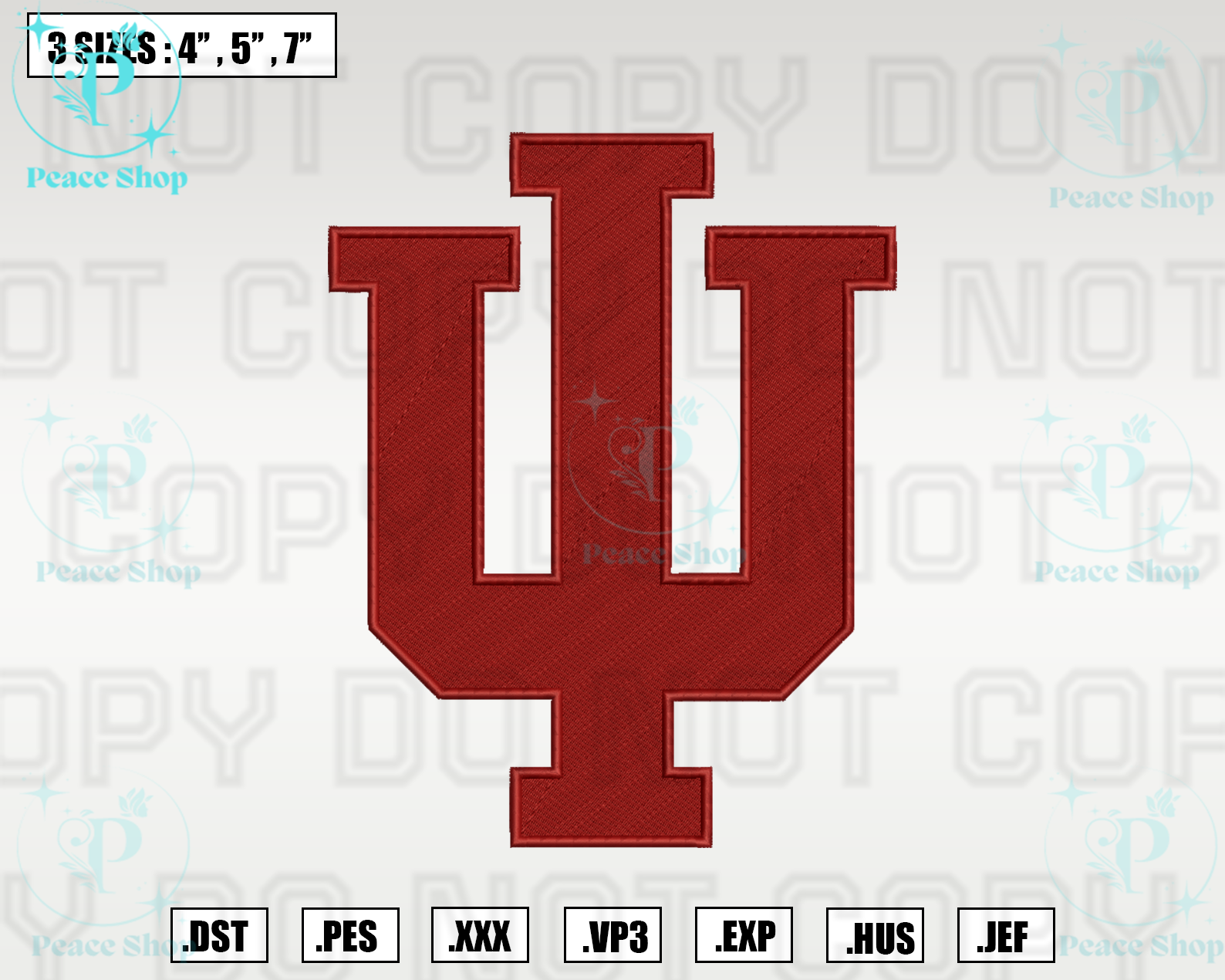 Indiana Hoosiers Embroidery Designs, NCAA Logo Embroidery Fi - Inspire ...