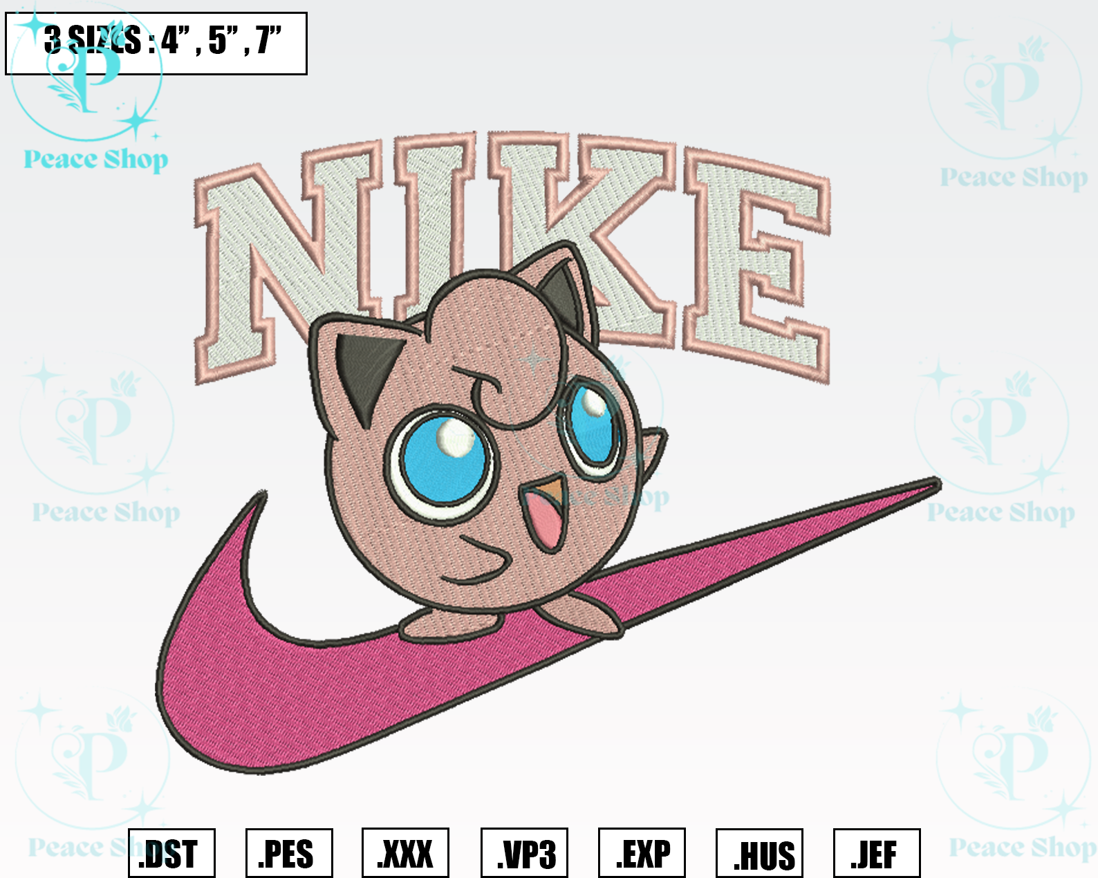 Nike Jigglypuff Embroidery Designs, Machine Embroidery Files - Inspire ...