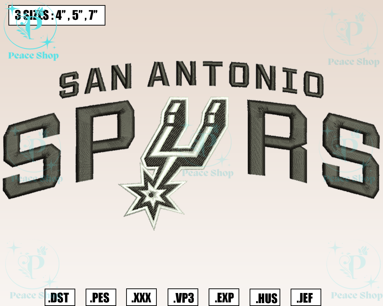San Antonio Spurs Embroidery Designs, NBA Logo Embroidery Fi | Inspire ...