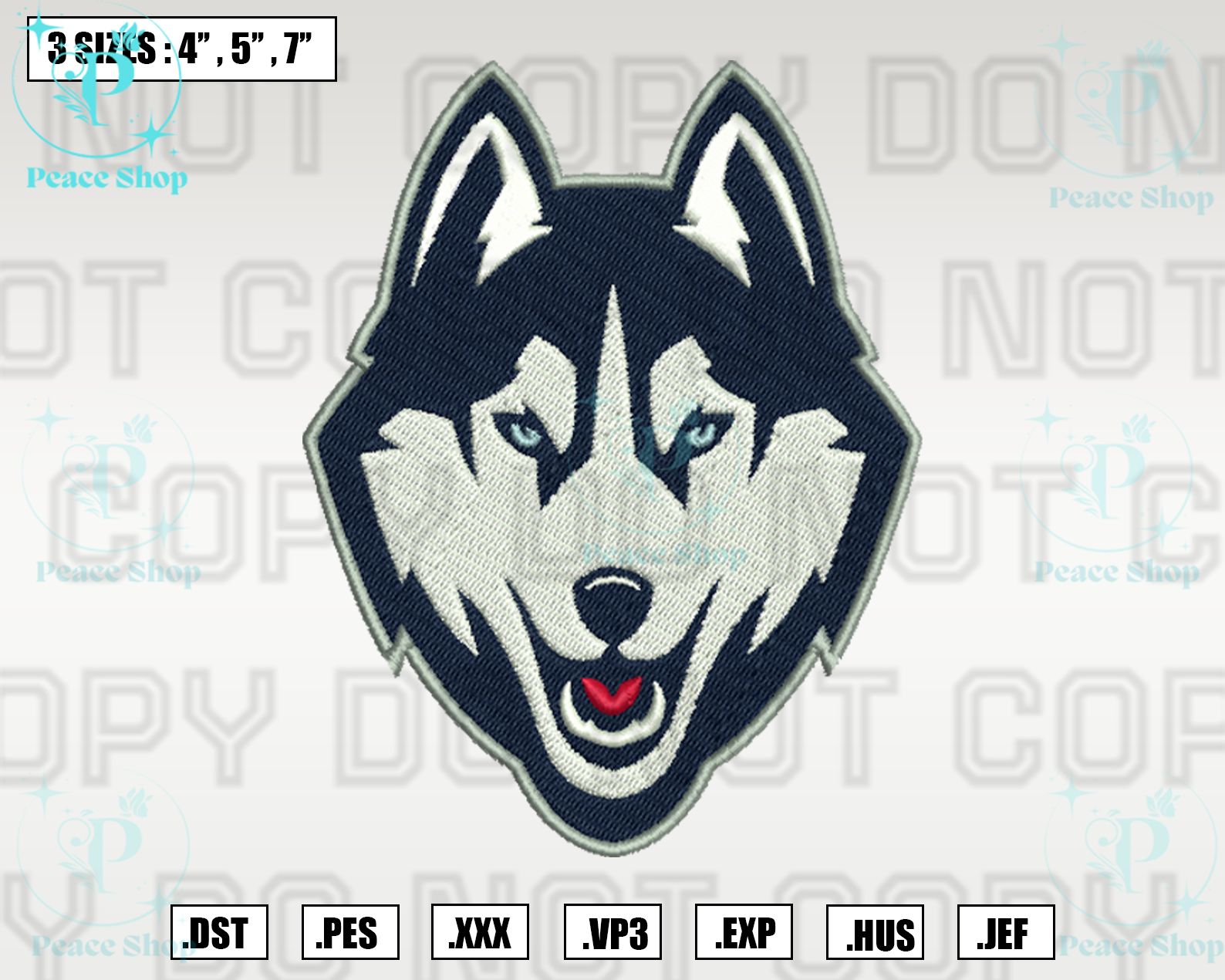 UConn Huskies Embroidery Designs, NCAA Logo Embroidery Files | Inspire ...