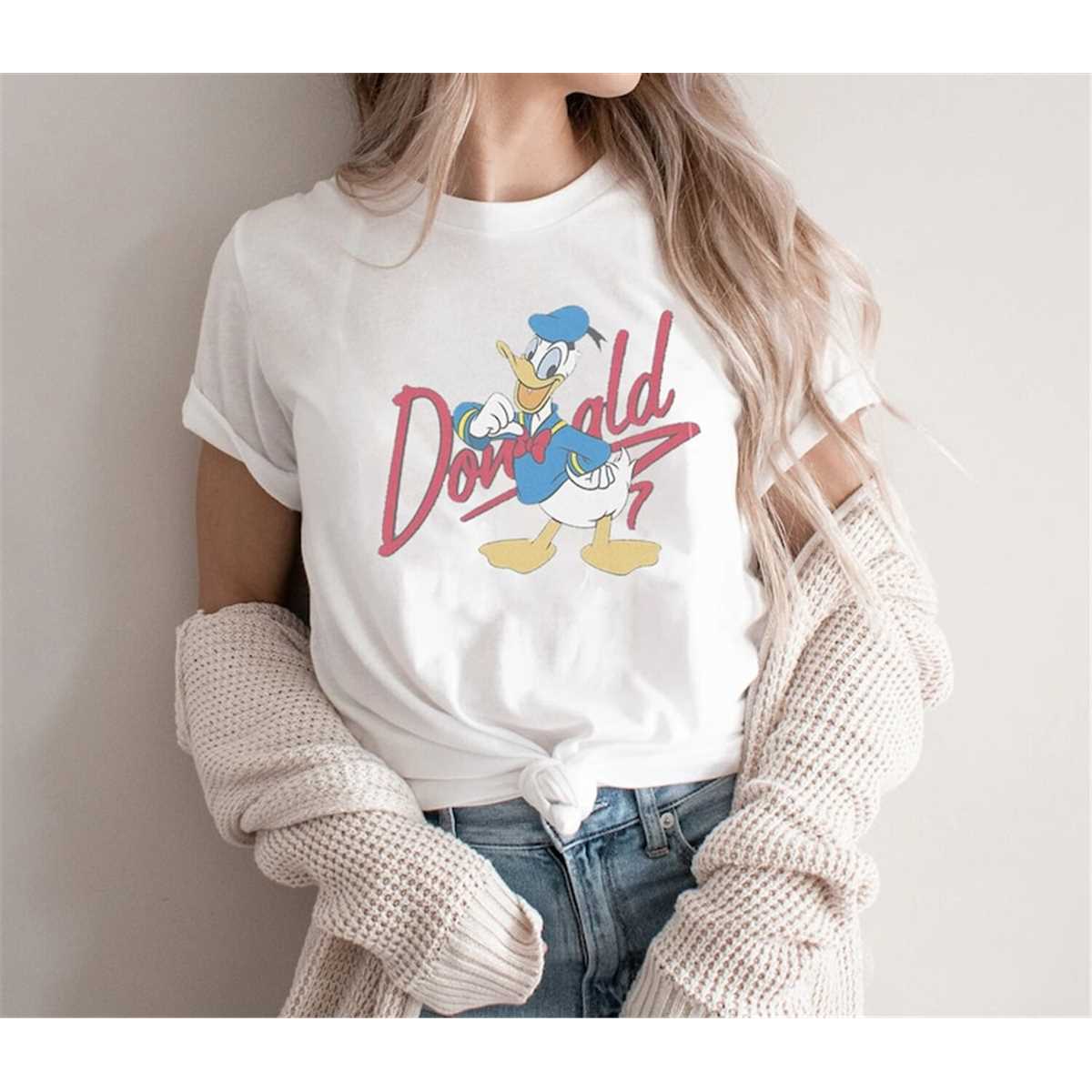 Comfort Colors Disney Donald, Donald Duck, Red Cursive, Text | Inspire ...