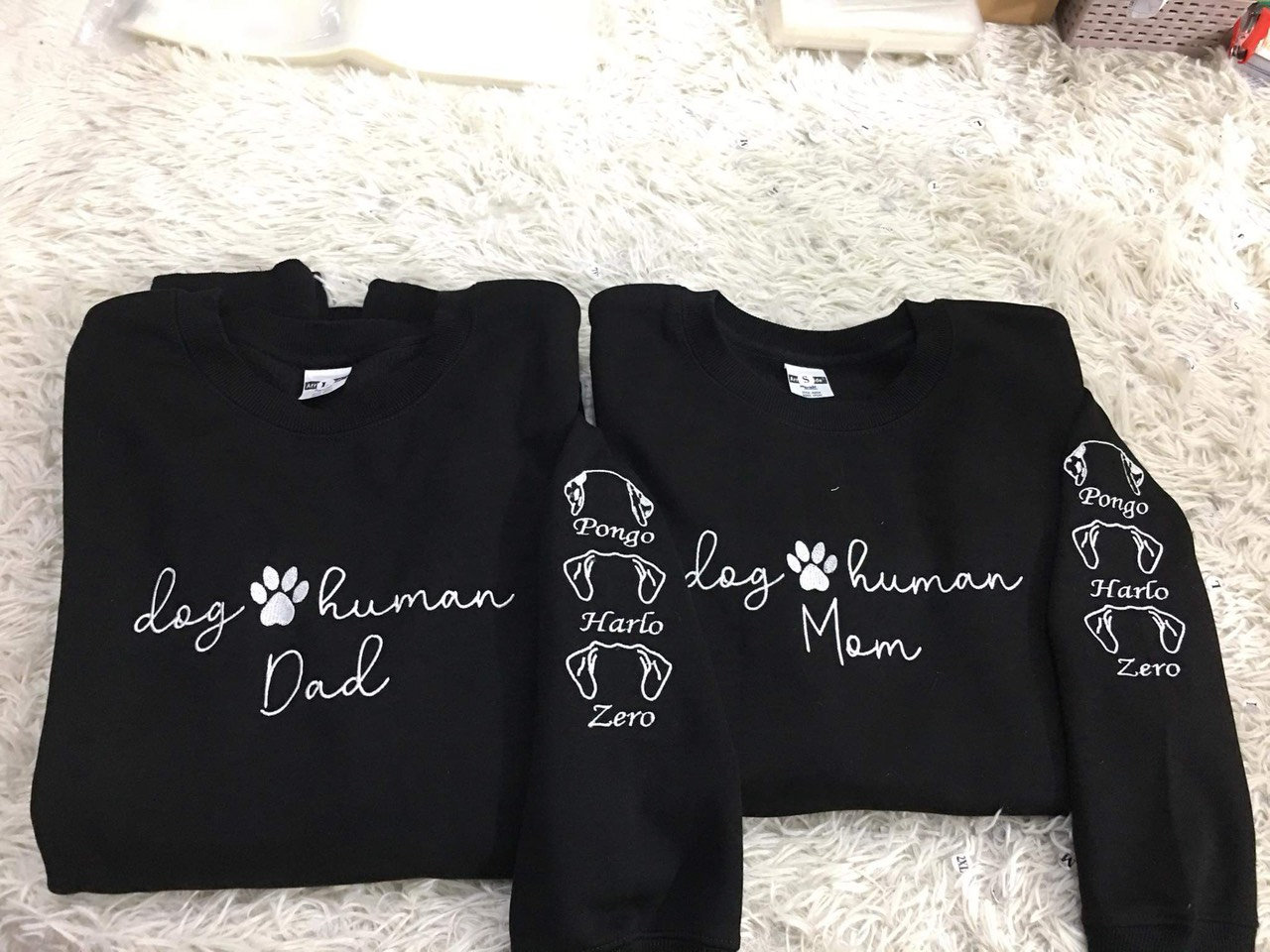 Embroidered Custom Dog Ear with Name, Custom Dog Human, Pet | Inspire ...