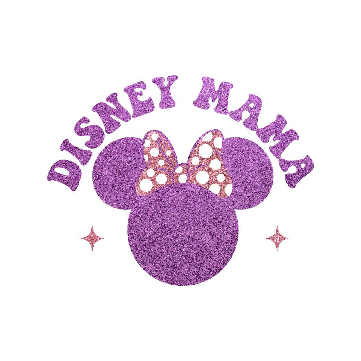 Disney Glitter Minnie Mouse Head PNG | Inspire Uplift