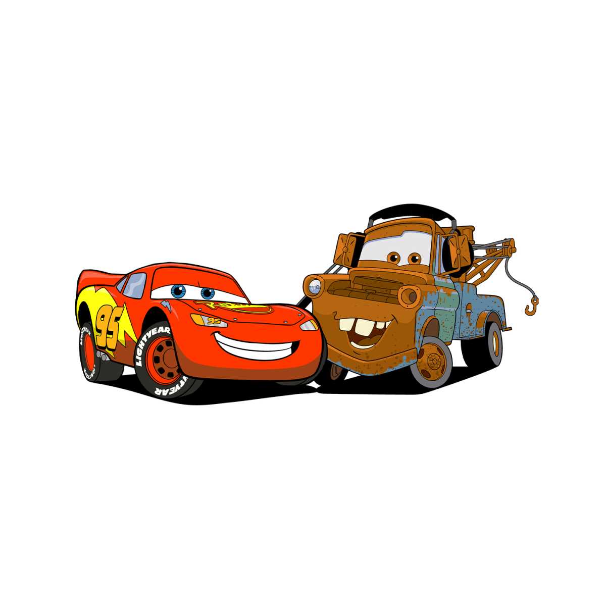 Disney Cars Lightning McQueen and Mater PNG - Inspire Uplift