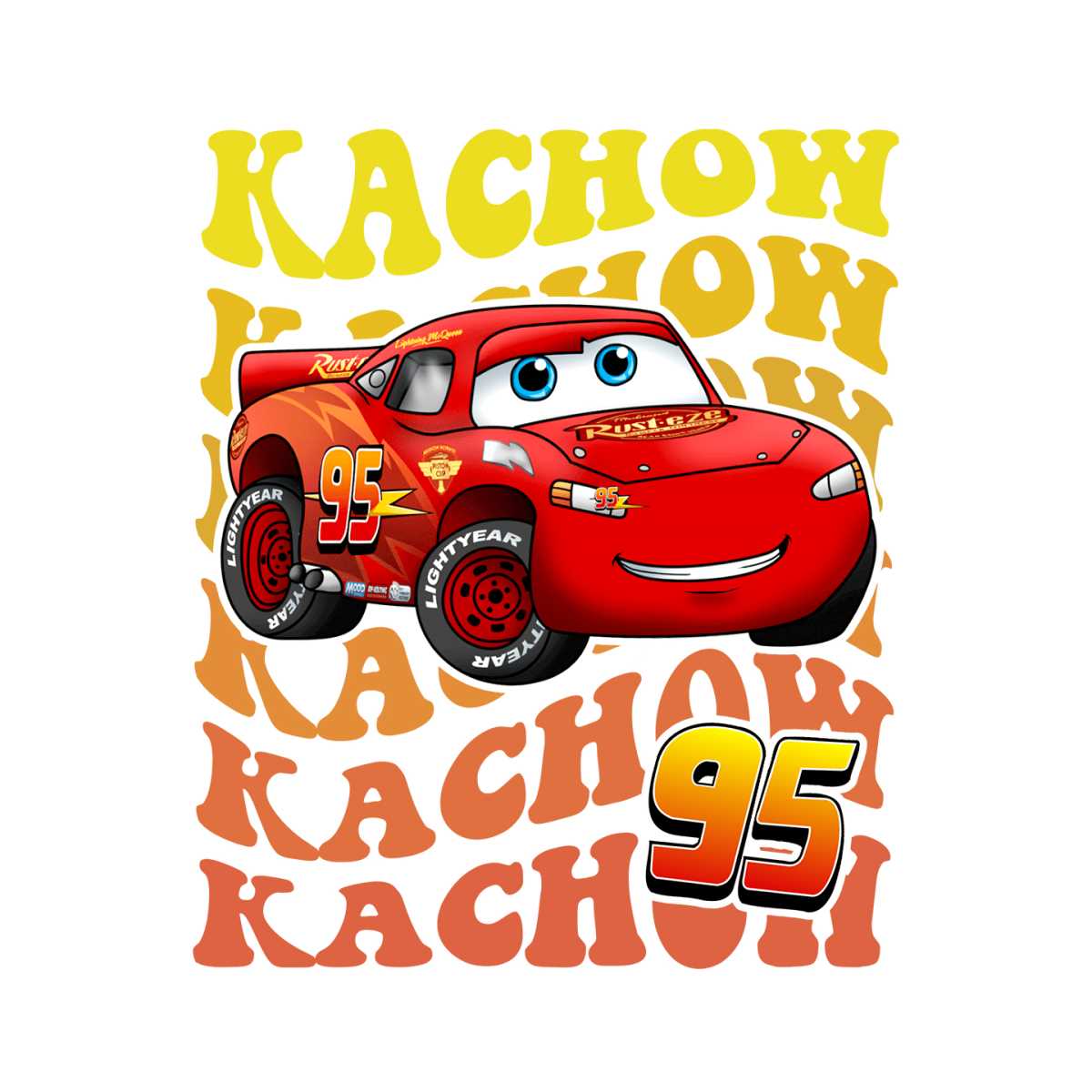 Disney Cars Lightning McQueen Kachow 95 PNG | Inspire Uplift