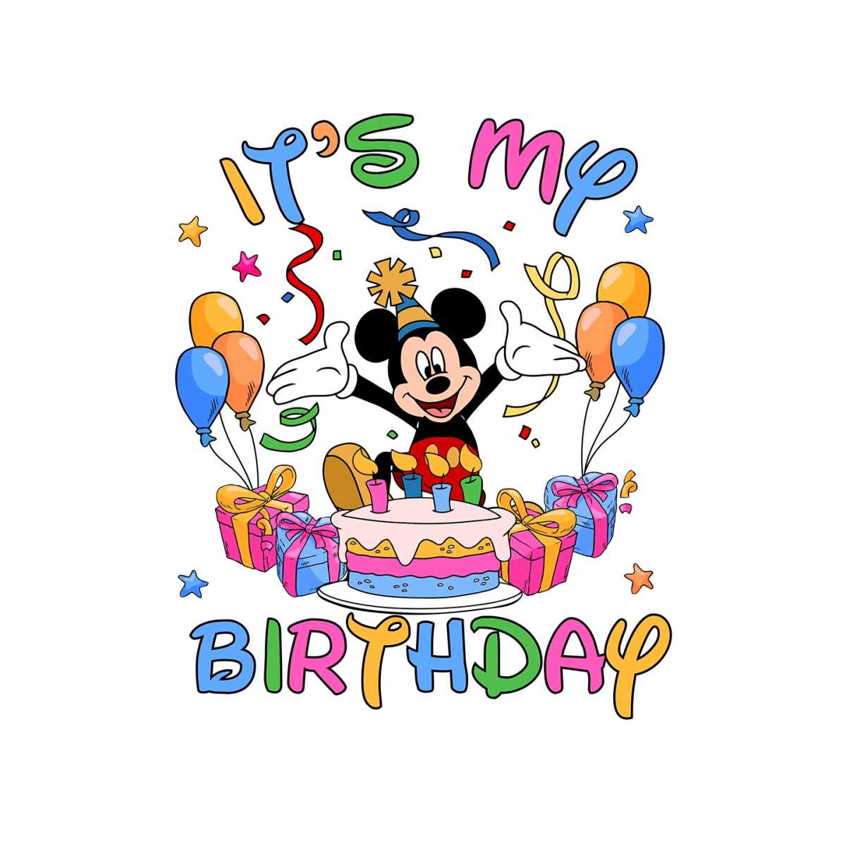 Mickey Mouse It Is My Birthday Day Svg | Inspire Uplift