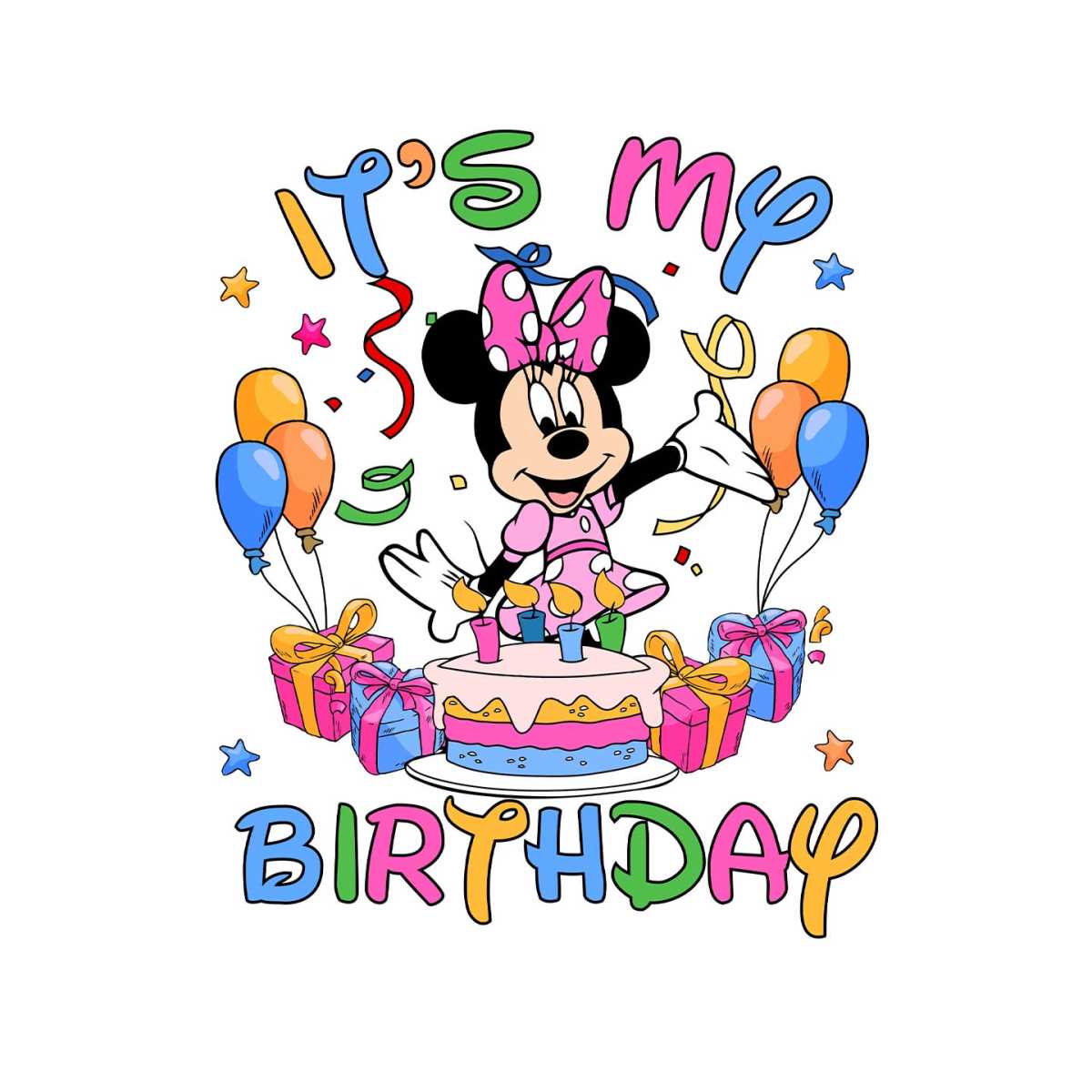 Minnie Mouse It Is My Birthday Day Svg | Inspire Uplift