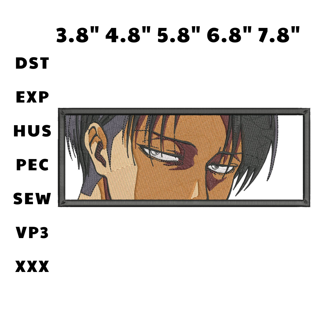 Levi Box Embroidery Design File, Levi Box Anime Inspired Emb | Inspire ...