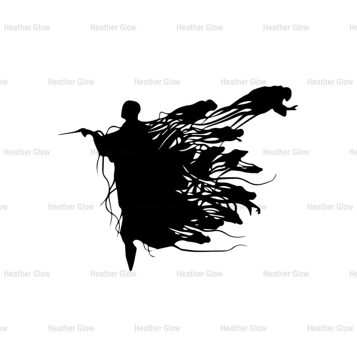 Ghost Surrounding Voldemort Harry Potter Movie SVG Cut Files - Inspire ...