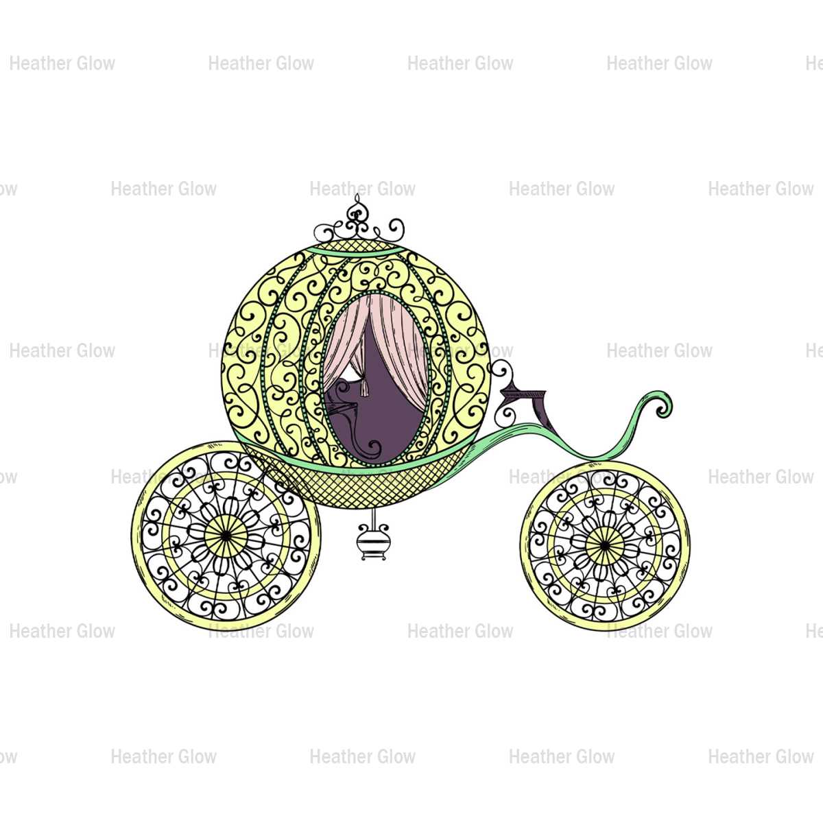 Disney Cinderella Magic Vintage Carriage SVG Vector Clipart - Inspire ...