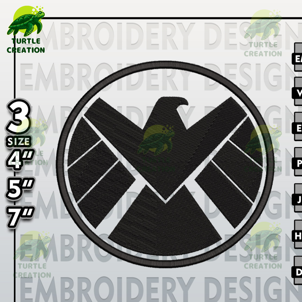 Agents of SHIELD Embroidery Designs, Agents of SHIELD Logo E | Inspire ...