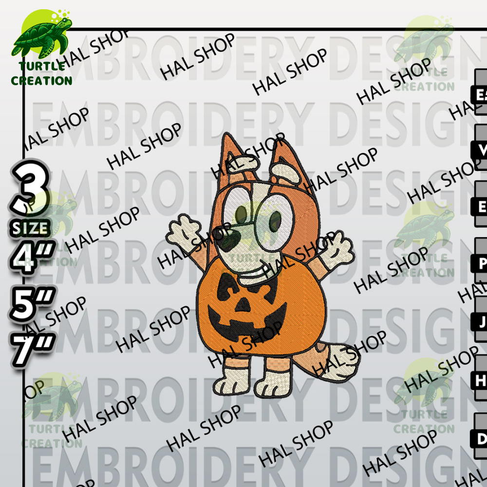 Bluey Machine Embroidery Designs, Drop Name Bluey Bingo Hall | Inspire ...