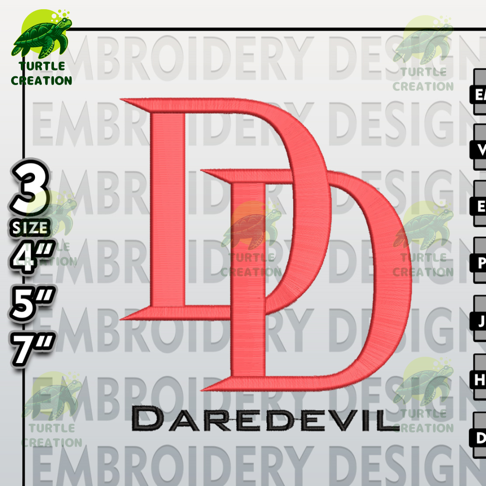 Daredevil Clipart Embroidery Designs, Daredevil Clipart Logo | Inspire ...